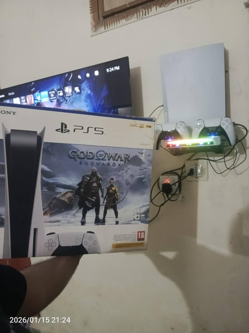 PS5 Disc Jailbreak with 5K+ Games 2 Controllers 1TB SSD Bag Chargers ...