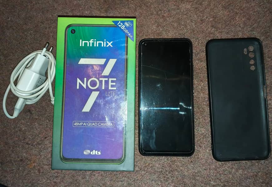 Infinix Note 7 Lite With charger and original box in lush condition ...