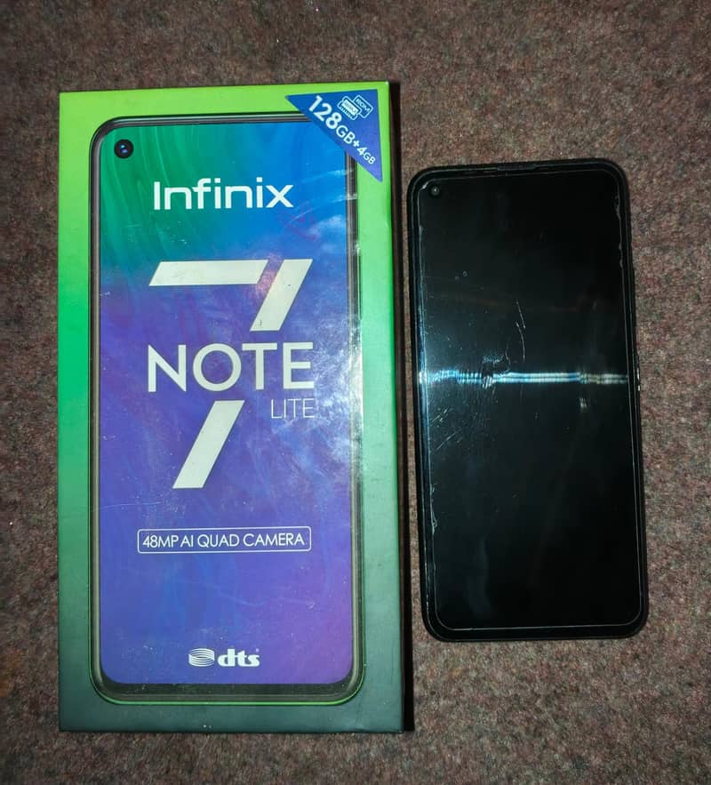 Infinix Note 7 Lite With charger and original box in lush condition ...