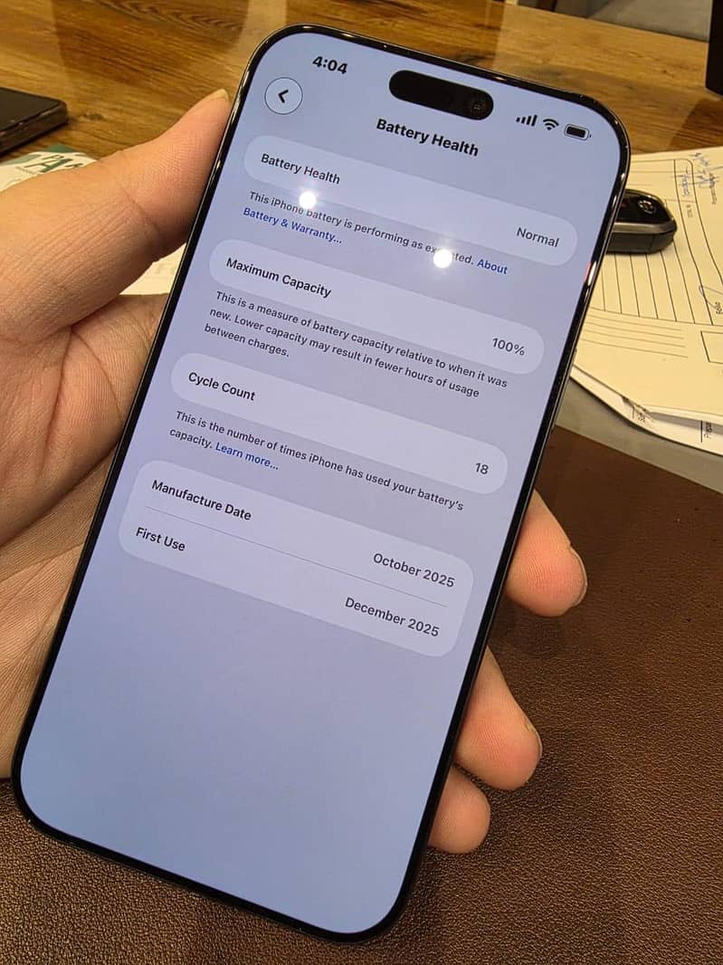 Apple iPhone 17pro max Blue official pta approved 256gb 18 battery c ...