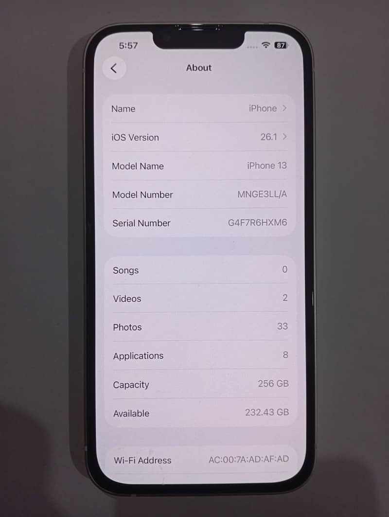 IPhone 13 256 GB nonpta mdm unlock 10/10 condition 100 BH with Charger ...