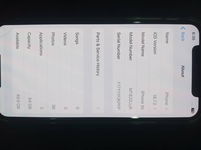 iphone xs Non PTA | Face ID | OLED DISPLAY | battery health 75 % ...