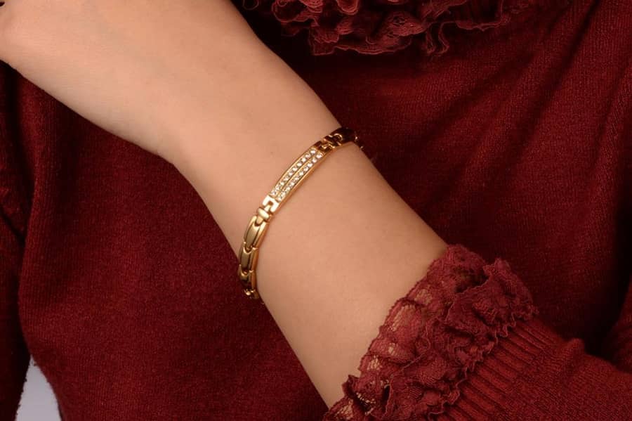 stainlesssteel braclet with Magnet sang e hadeed far infrared Negative ...