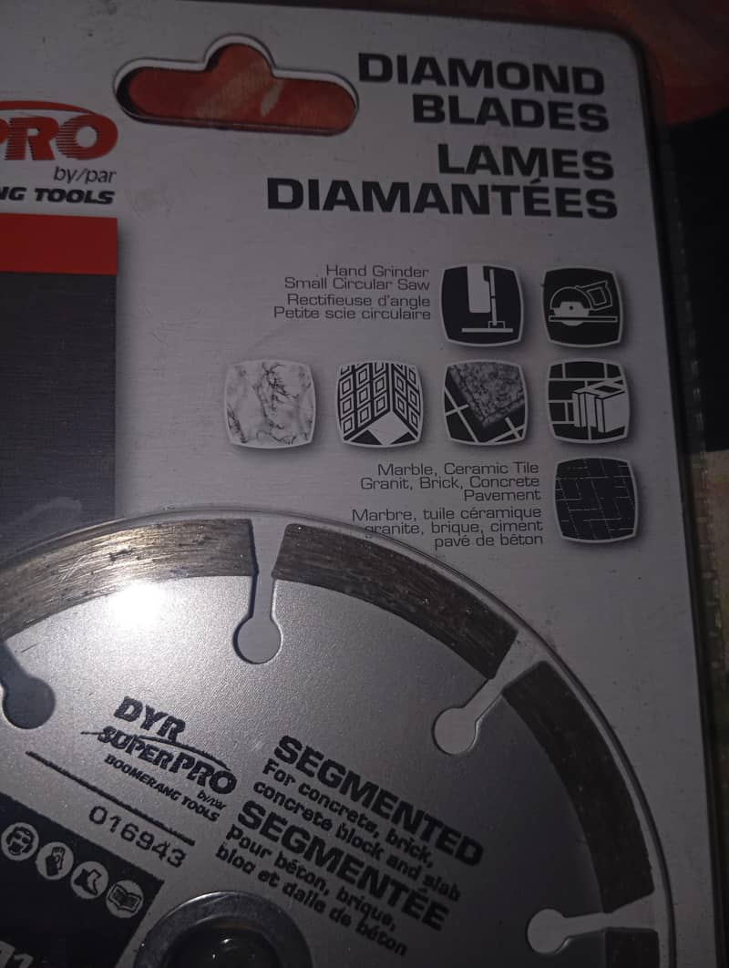 Diamond Blades (Set of 3) - Brand New - Made in Canada - Hand Tools ...