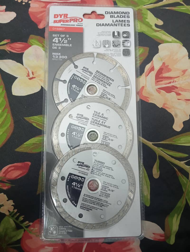 Diamond Blades (Set of 3) - Brand New - Made in Canada - Hand Tools ...