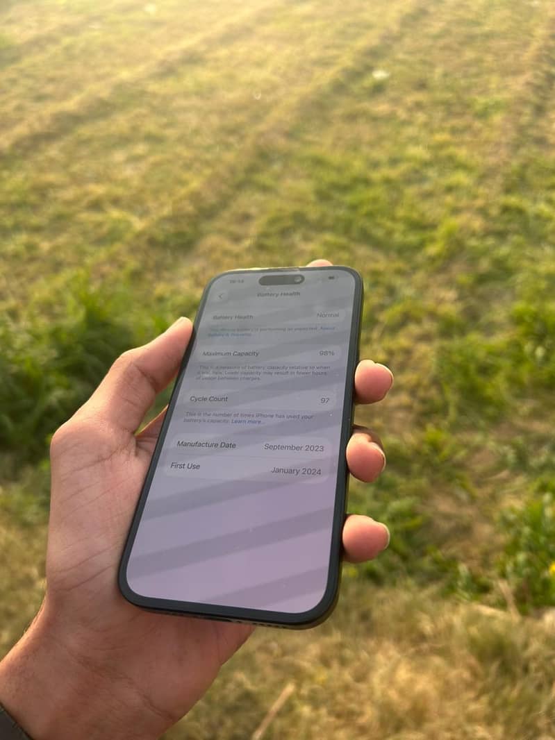 iphone 15 256gb factory unlock non pta ( sim try) 98bh 97cycle mdm ha ...