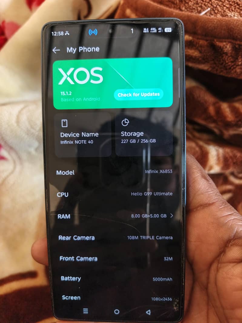 Infinix Note 40 complete box 8+256 - Mobile Phones - 1110596396
