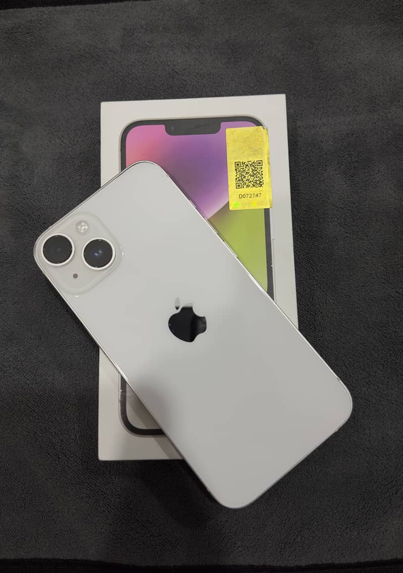 iPhone 14 ( 256 gb ) white colour pta approved with box - Mobile Phones ...