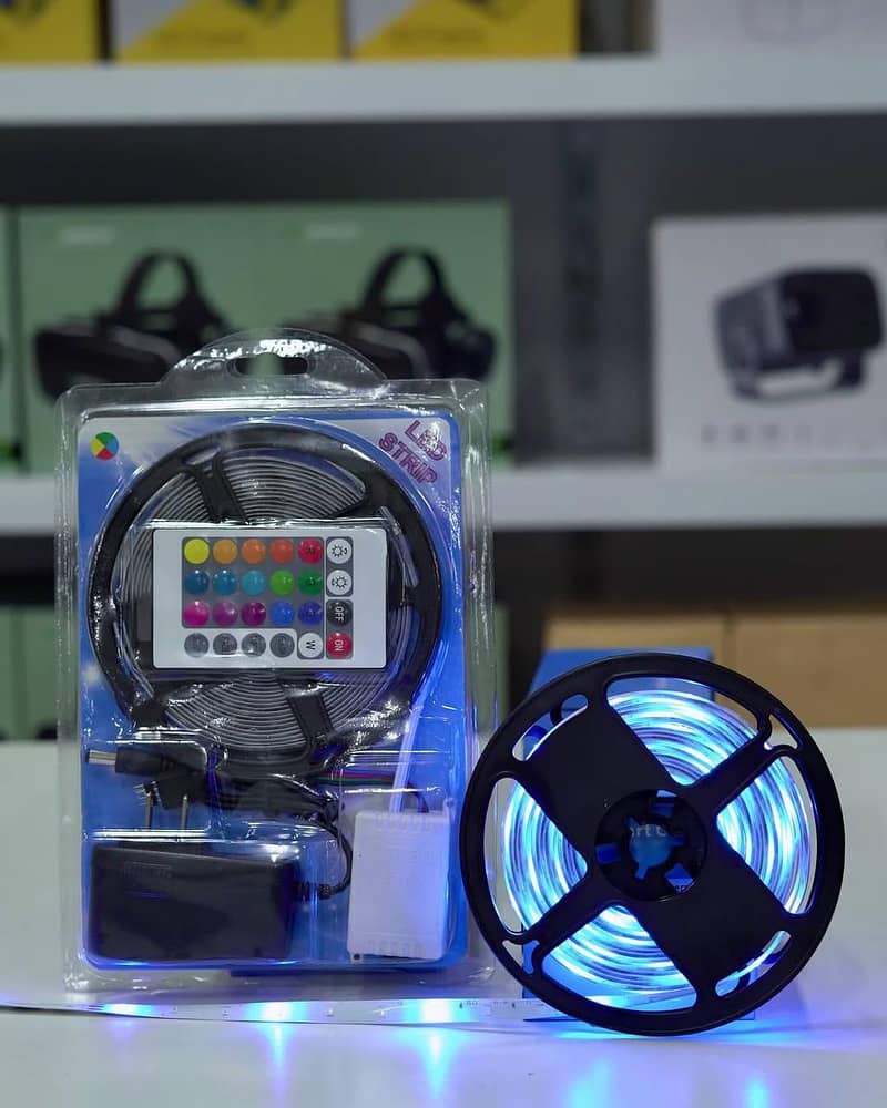 RGB LED Strip Light 5 Meter | With Remote & Adapter | Brand New - LED ...