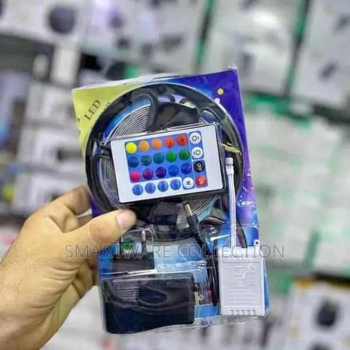 RGB LED Strip Light 5 Meter | With Remote & Adapter | Brand New - LED ...