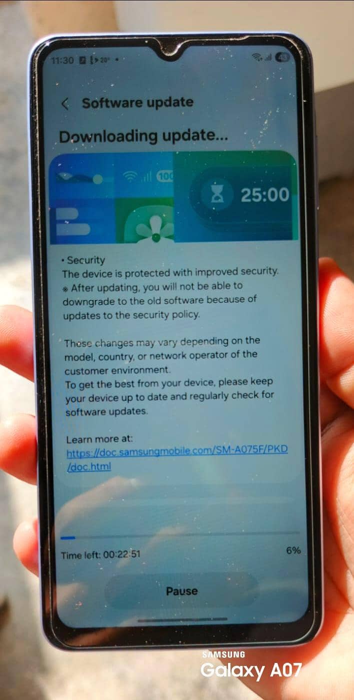 Samsung A07. box open new mobile - Mobile Phones - 1110659095