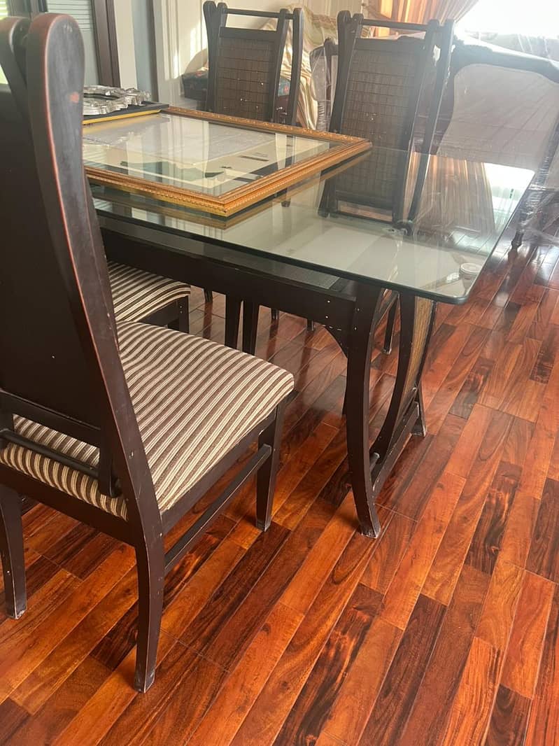 4 CHAIR 1 DINING TABLE WITH MIRROR - Dining Tables - 1110676972