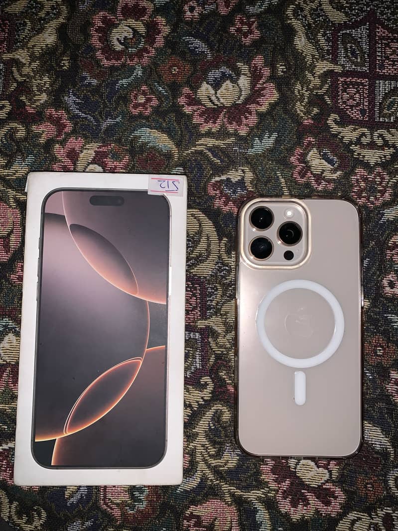 iphone 16 pro max- PTA Approved Complete Box warranty till dec 2026 ...