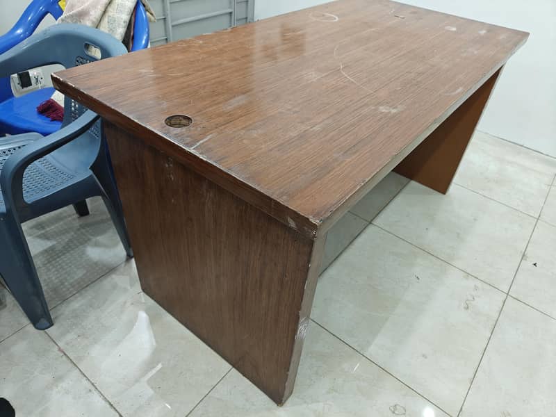 wooden heavy table 5 by 2.5 table - Office Tables - 1110680005