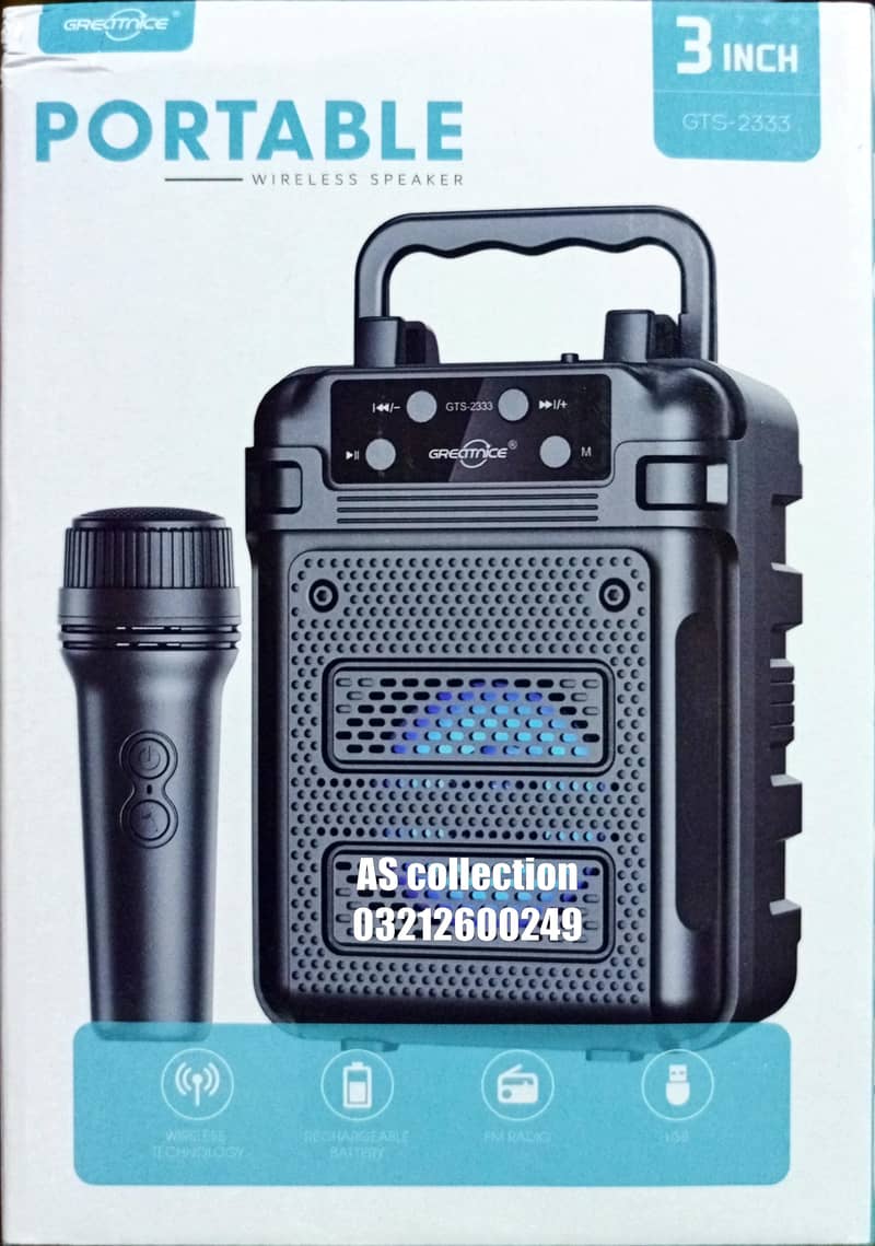 KTF;8-Band Radio Speaker with Bluetooth/USB/TF Music Player/TorchLight ...