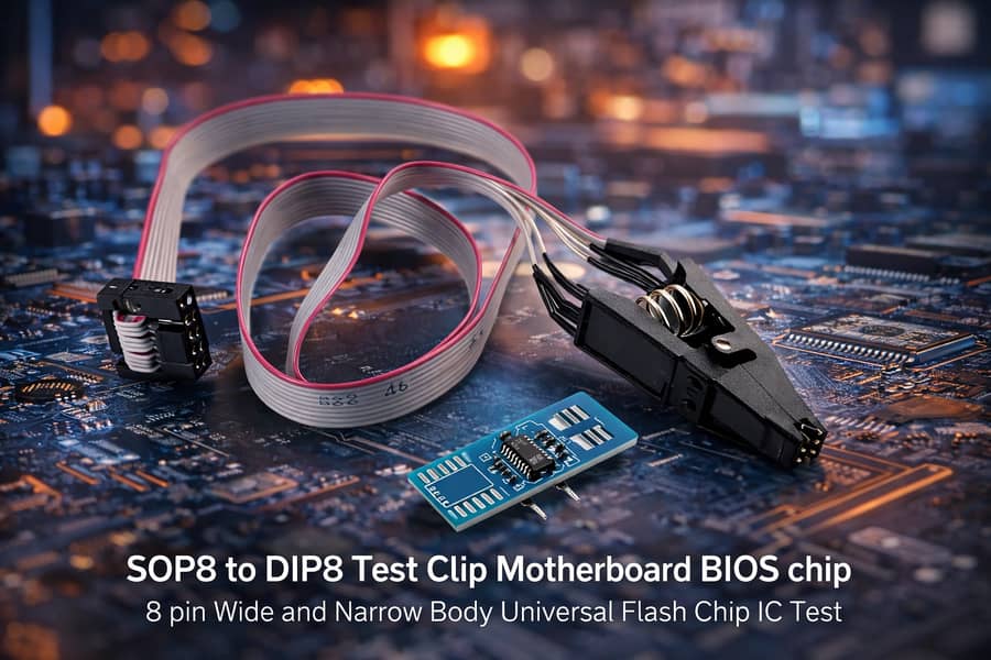 8 Pin SMD Test Clip in Pakistan | SOP8 to DIP8 Test Clip Motherboard ...