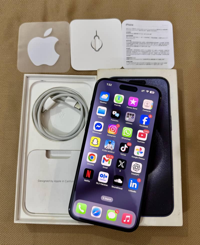 iPhone 15 Pro Max 256gb HK Complete Box - Mobile Phones - 1110706886