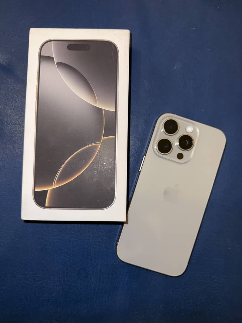 iPhone 16 Pro 256gb Natural PTA approved with box - Mobile Phones ...