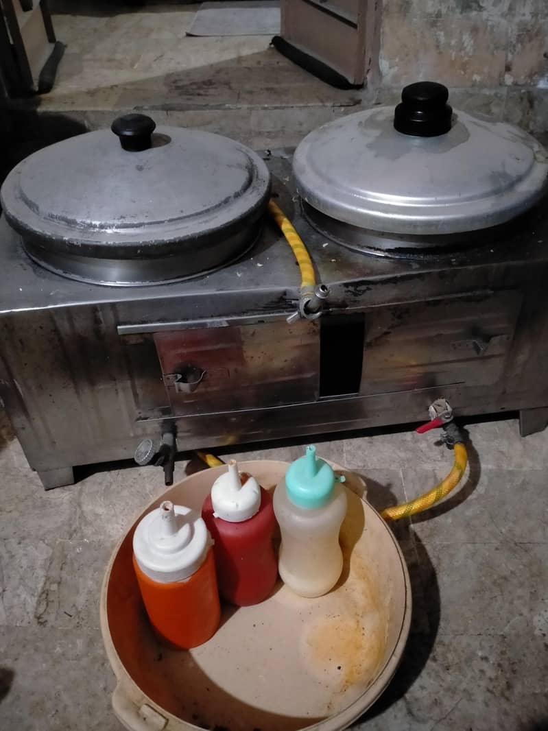 Fries Counter with complete setup - Food Display Counters - 1110771931