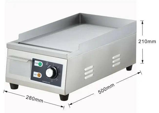 Electric Commercial Hot Plate Flat Griddle Temperature Control - Hot ...