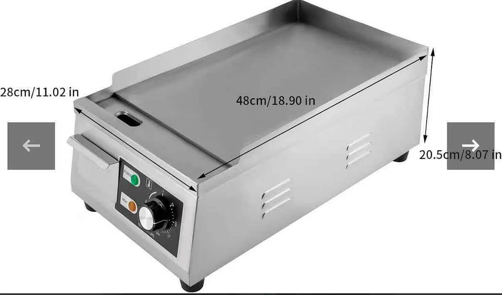 Electric Commercial Hot Plate Flat Griddle Temperature Control - Hot ...