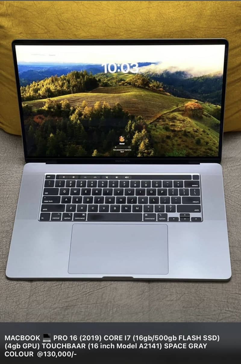 MACBOOK PRO (CORE I7 32/1000gb 2019) (4gb Graphics) Quantity Available ...