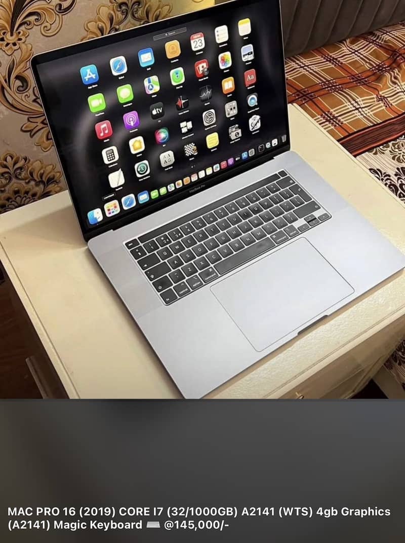 MACBOOK PRO (CORE I7 32/1000gb 2019) (4gb Graphics) Quantity Available ...