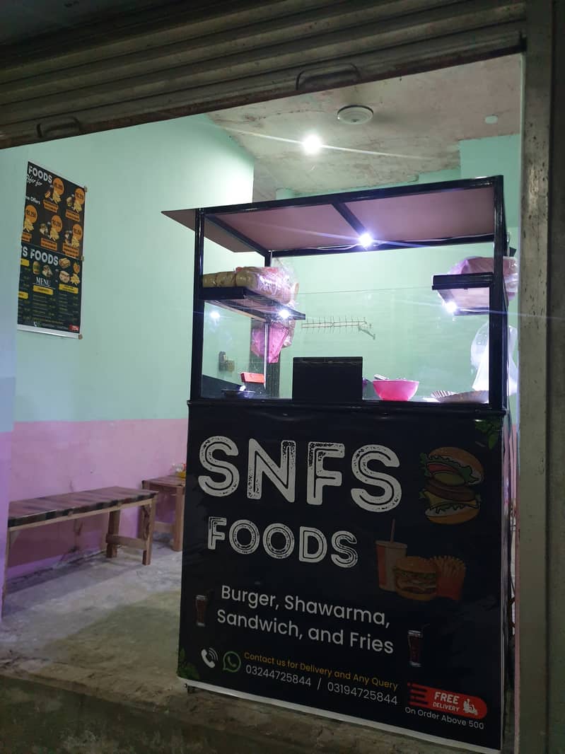 Fast-food Counter for Burger Shawarma - Food Display Counters - 1110786891