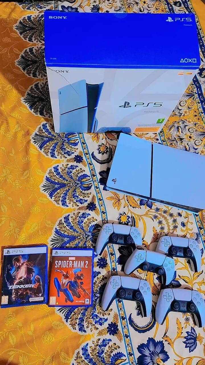 Ps5 Slim Game Disk Edition 2 Controller Complete Box - Gaming Consoles ...