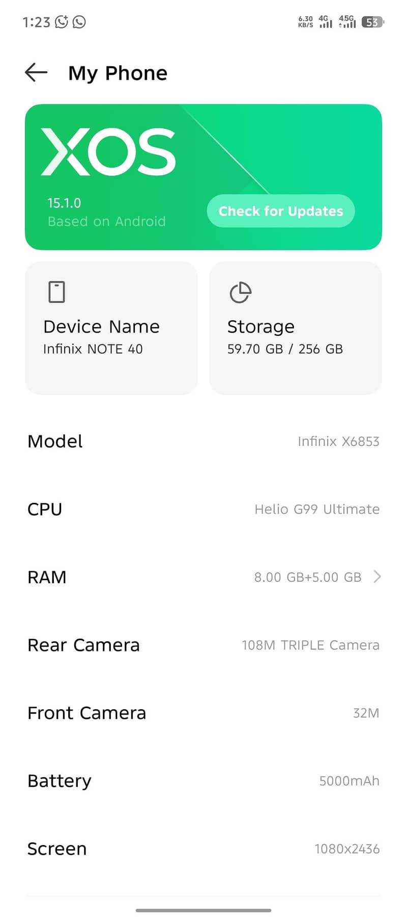 infinix note 40 8gb ram 256gb rom - Mobile Phones - 1110792621