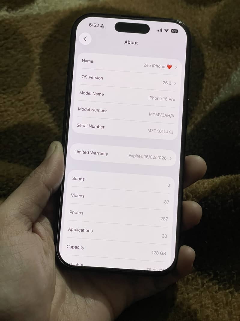 IPhone 16 Pro 128Gb With Box Factry unlock - Mobile Phones - 1110804890