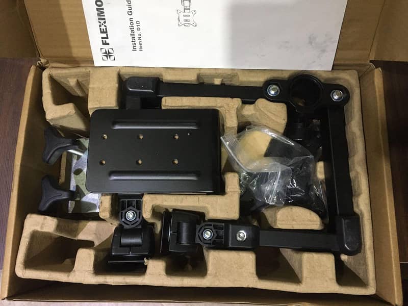 FLEXIMOUNTS D1D Full Motion Dual Arm Desk Monitor Mount Stand - Wall ...