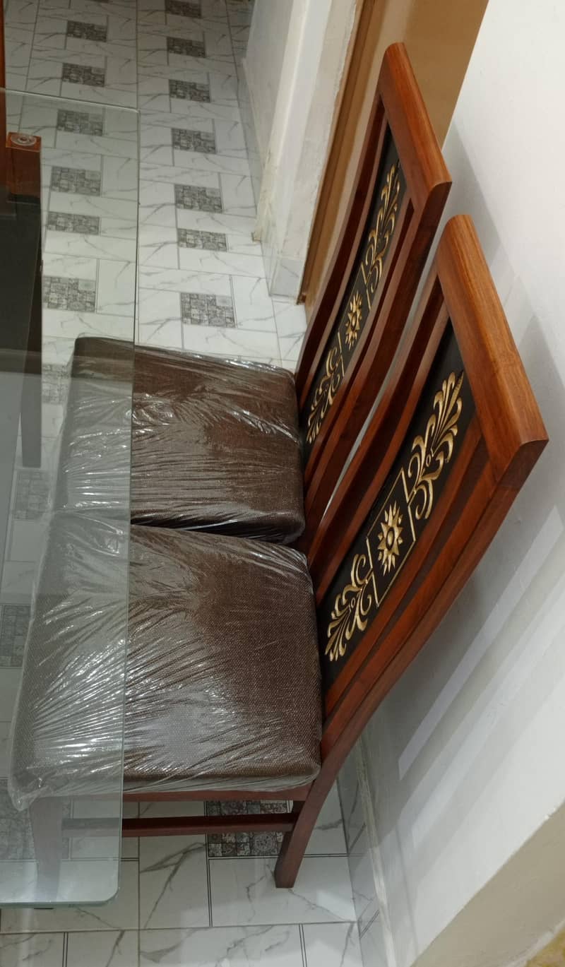 New Stylish 6 Chairs Set of Lacker Dinning Table - Dining Tables ...