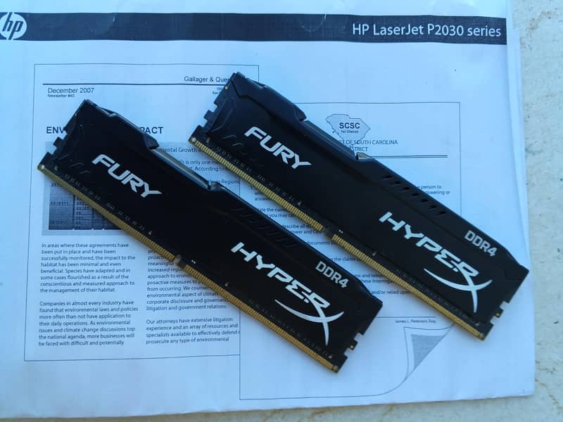 RAM | Hyper X Fury | 8gb x 2 sticks | 3200 Mhz - Computer Components ...