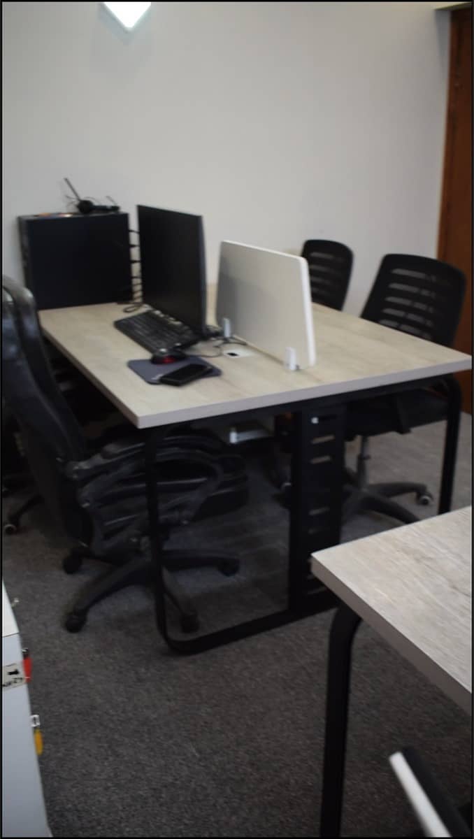 Smart Office Workstation Desk with Built-In Power & Hidden Storage ...