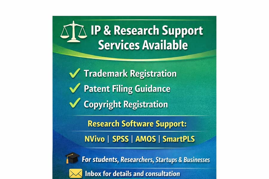 Legal IP Services + NVivo SPSS AMOS SmartPLS Support - Consultancy ...