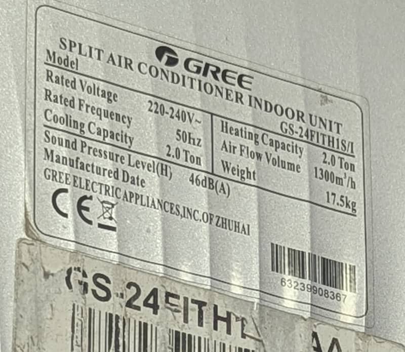Gree Split AC 2 Ton Inverter | Model GS-14FITH1S/I - Air Conditioners ...