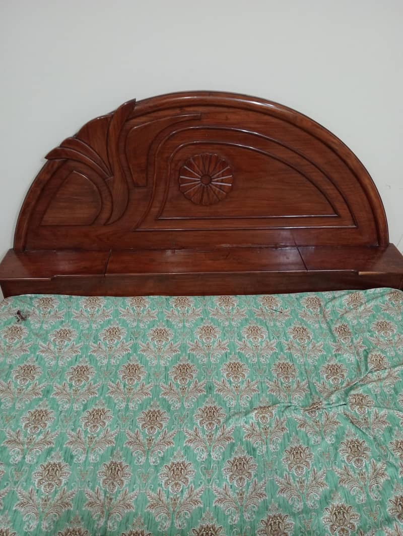 Slightly Used Solid Wooden Double Bed – Excellent Condition - Beds ...