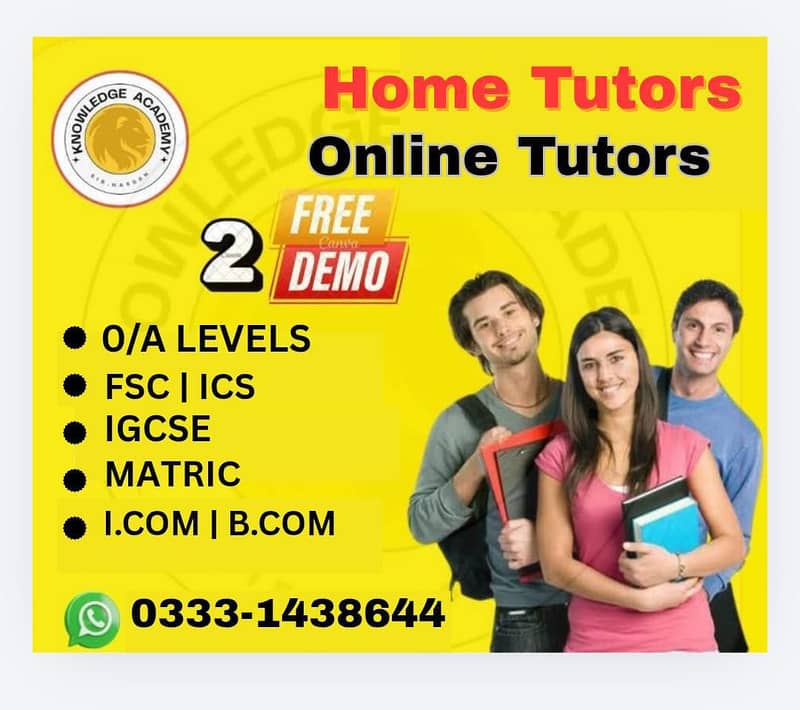 Home Tutor, Online Tutor,O/A level,IGCSE,Bio,Math,Home tution, Account ...