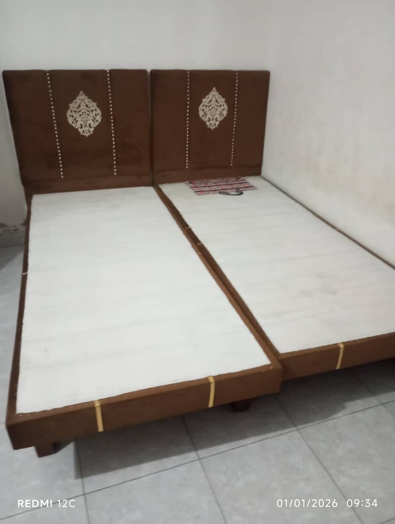single bed with side tables - Beds - 1111191762