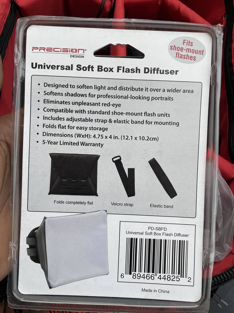 Flash gun coller mic flash diffuser uv filters camera bag. blower ...