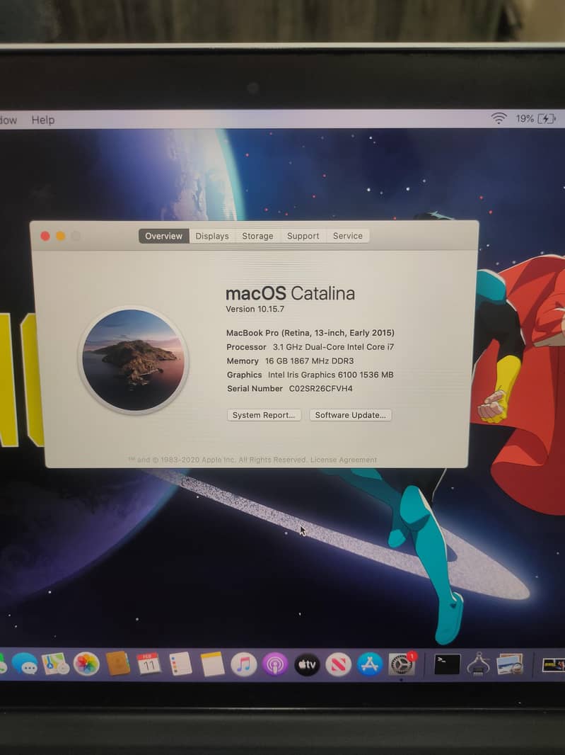 MacBook pro core i7 16gb ram 256 SSD 13inch retina display 2015 ...