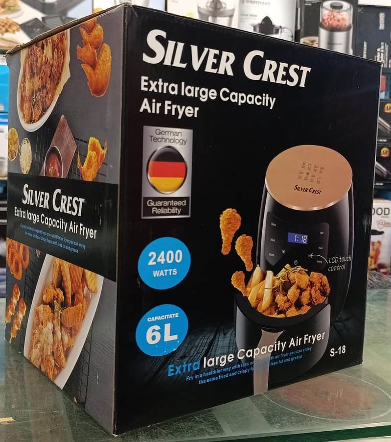 New Silver Crest German Air Fryer - 6 Liter Large Capacity - Air Fryers ...