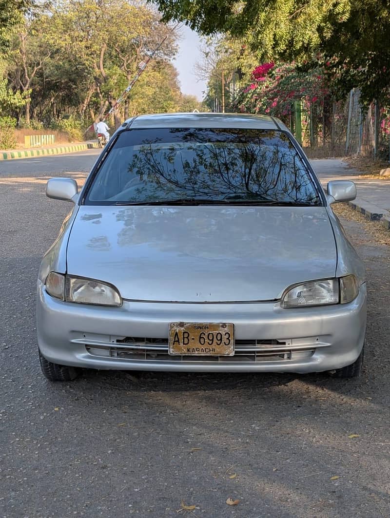 Honda civic dolphin 1995 model Ac cng on clean car - Cars - 1111564951