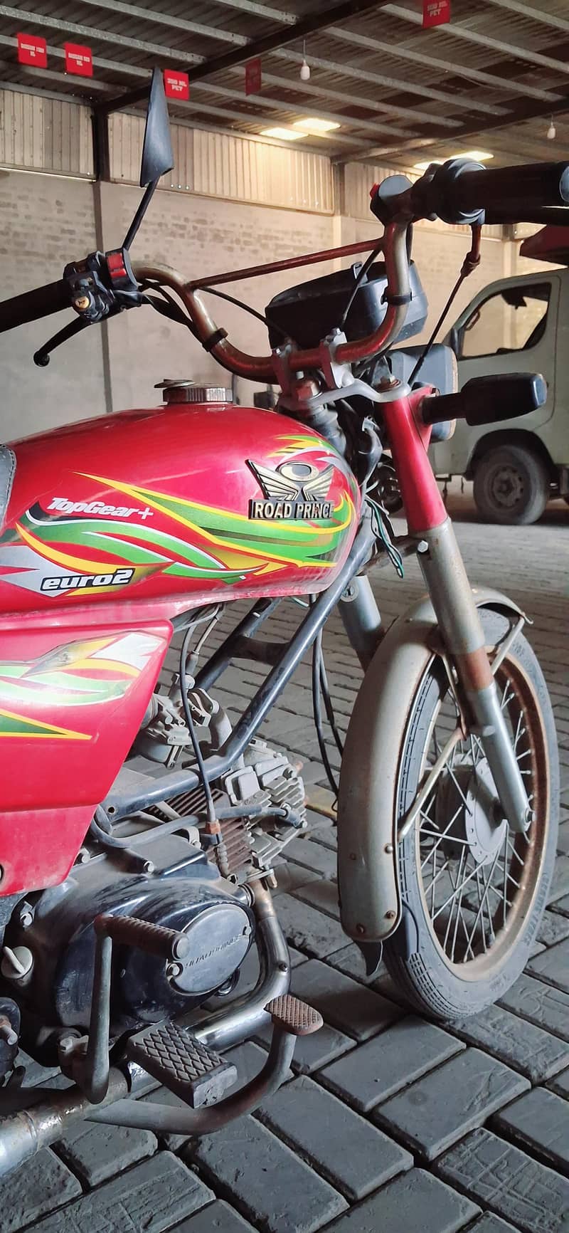 Coca-Cola Style Motorcycle Loader Rikshaw sale in scrap price ...