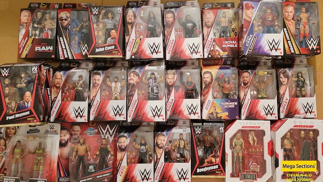 WWE AEW Mattel Brand Latest 2026 Authentic Action Figures Available ...