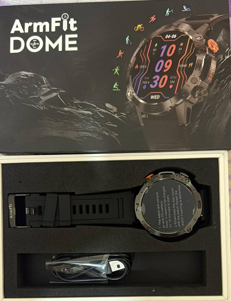 ArmFit Dome Smartwatch AMOLED | Bluetooth Calling | Airox Style | New ...