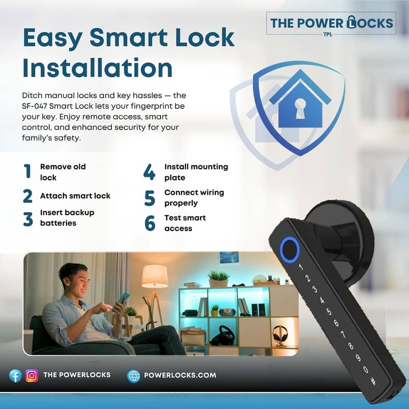 Keyless Fingerprint Door Lock RFID Card PIN Access Digital Door Lock ...