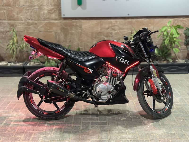 YBR125 Full modified 1/1 in karachi 10/10 condition heavy look & sound ...