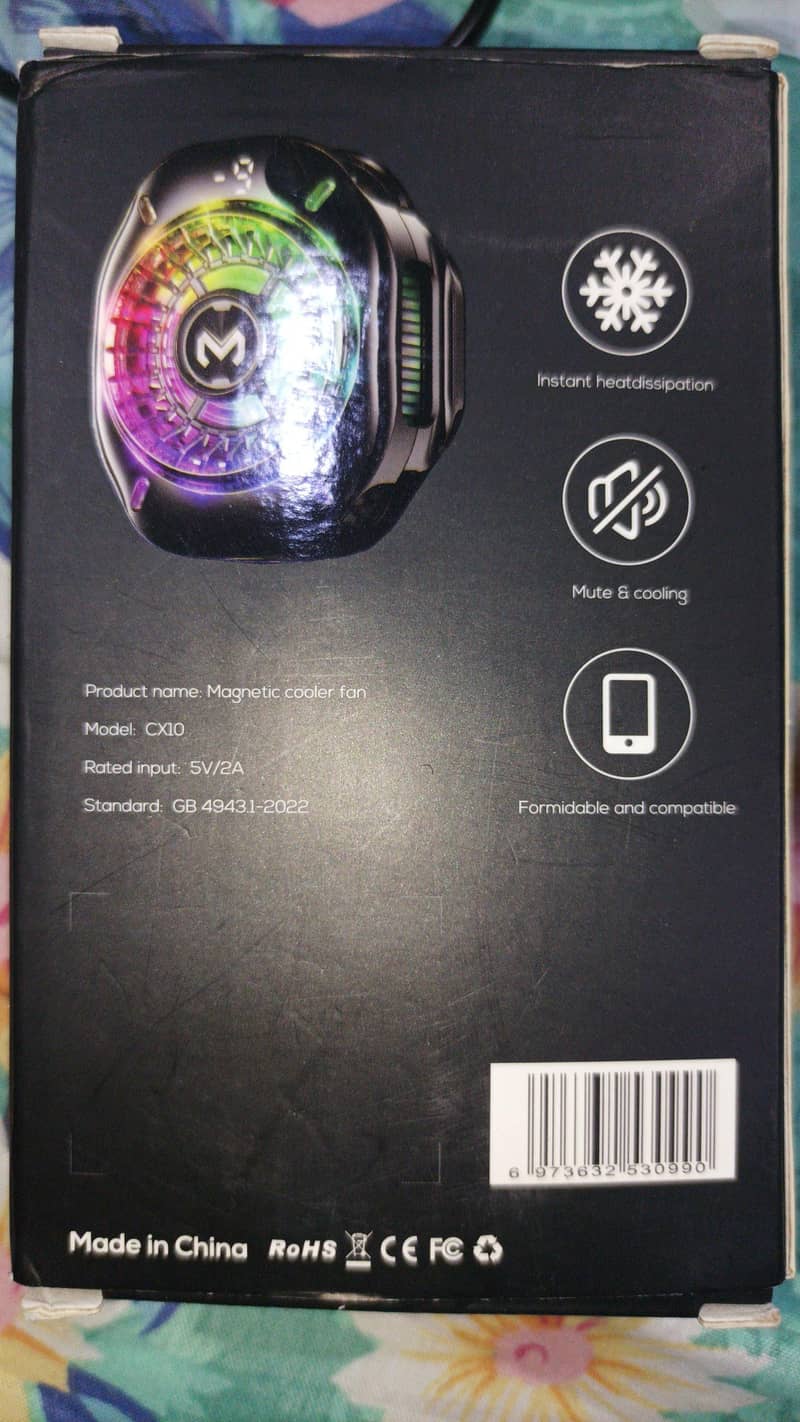 Memo CX10 PRO Mobile Cooling Fan|RGB|DIGITAL DISPLAY|GAMING COOLER ...